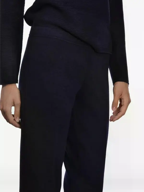 GRAN SASSO Flat-waistband Straight Trousers
