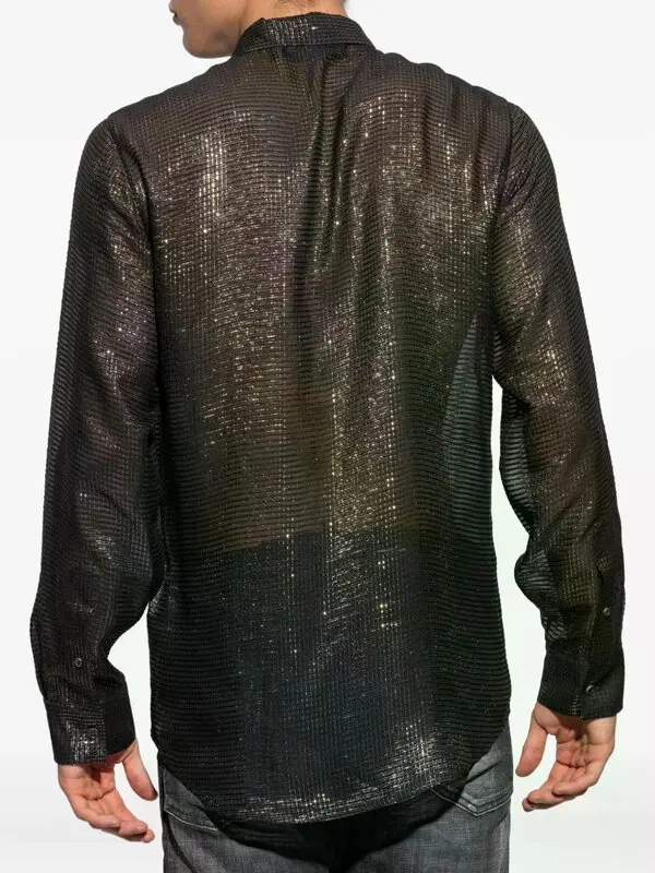Dsquared2 Sparkling Tie-neck Shirt