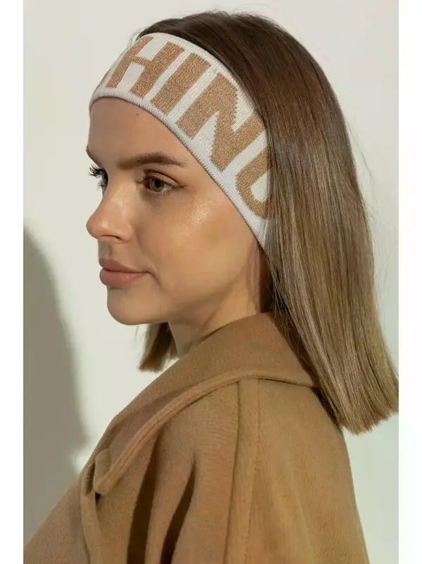Moschino Logo-intarsia Knit Headband