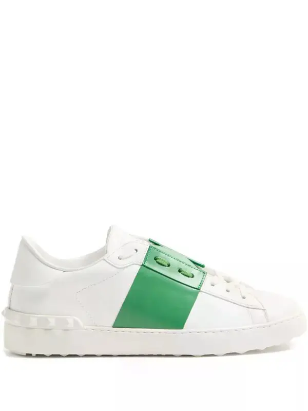 Valentino Garavani Calfskin Band-open Sneakers - White