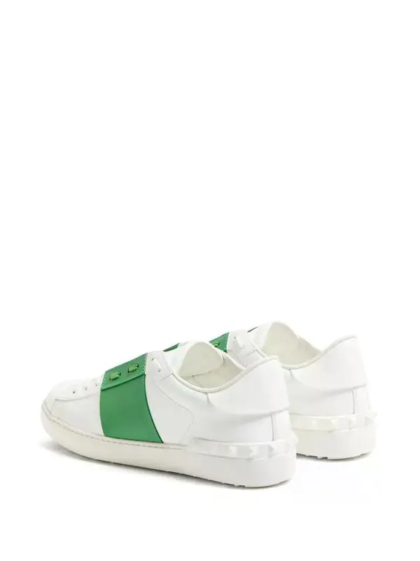 Valentino Garavani Calfskin Band-open Sneakers - White