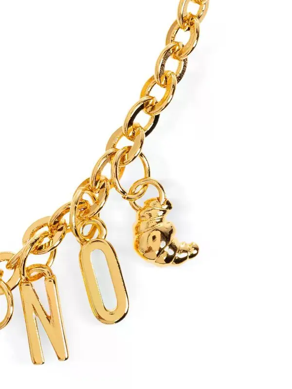 Moschino Lettering-charm Bracelet