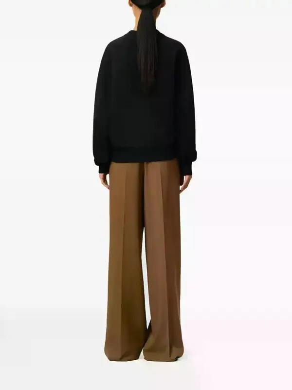 AMI Paris De Coeur Cotton Sweatshirt - Black