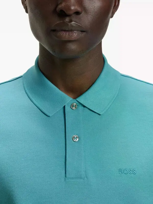 BOSS Logo-embroidered Polo Shirt
