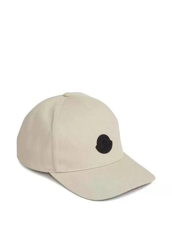 Moncler Logo-patch Baseball Cap - Neutrals