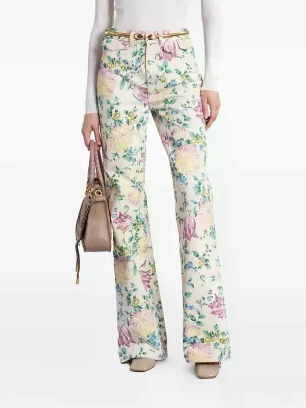 Chloé Floral-print Jeans