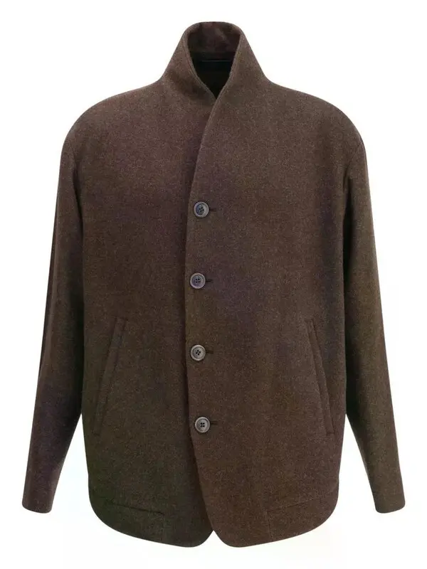 Giorgio Armani Button-fastening Pea Coat