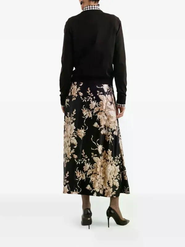 Dolce & Gabbana Logo-embroidered Cashmere Top