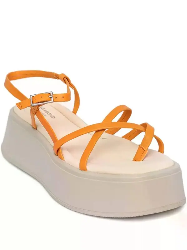 VAGABOND SHOEMAKERS Criss-cross Strappy Platform Sandals - Orange