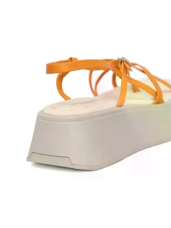 VAGABOND SHOEMAKERS Criss-cross Strappy Platform Sandals - Orange