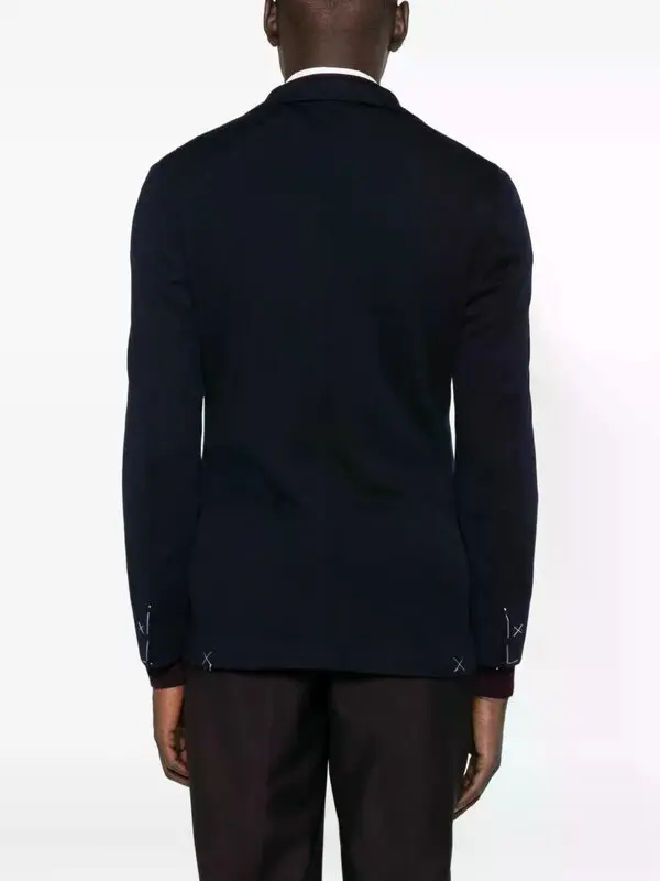 Eleventy Two-button Patch-pocket Blazer - Blue