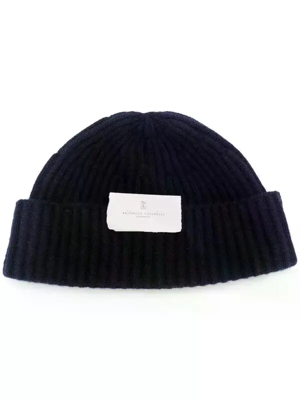 Brunello Cucinelli Ribbed Cashmere-silk Beanie - Blue