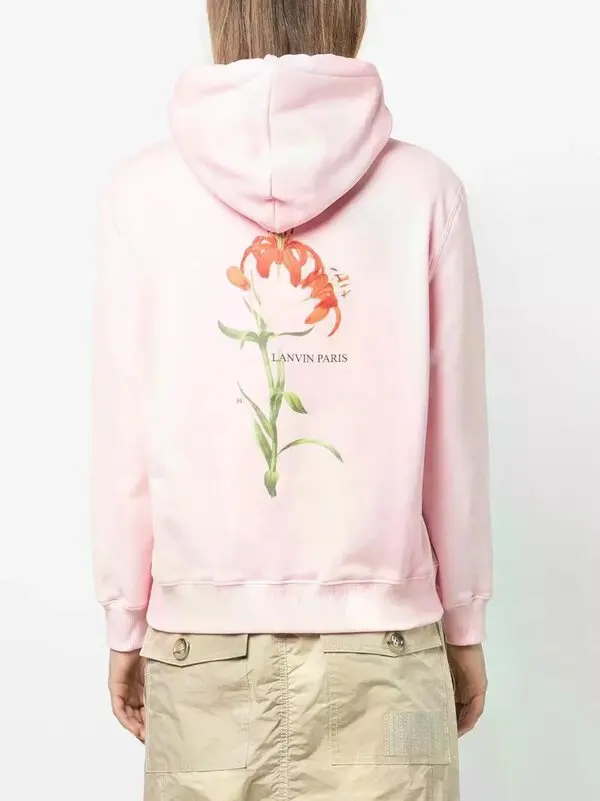 LANVIN Rabbit-embroidered Drawstring Hoodie