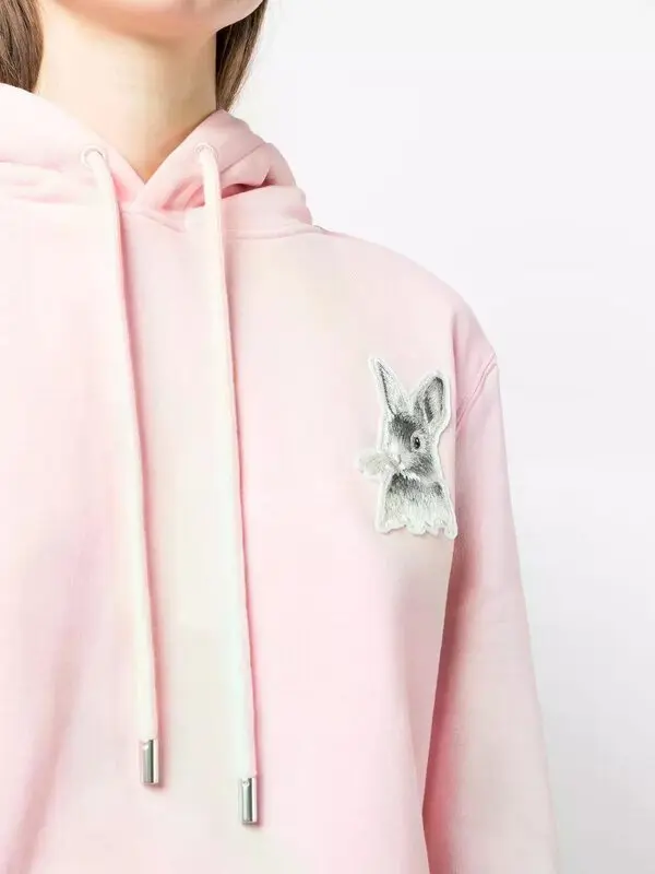 LANVIN Rabbit-embroidered Drawstring Hoodie
