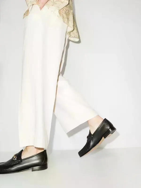 HYUSTO Mick Slip-on Loafers With Gold-tone Hardware