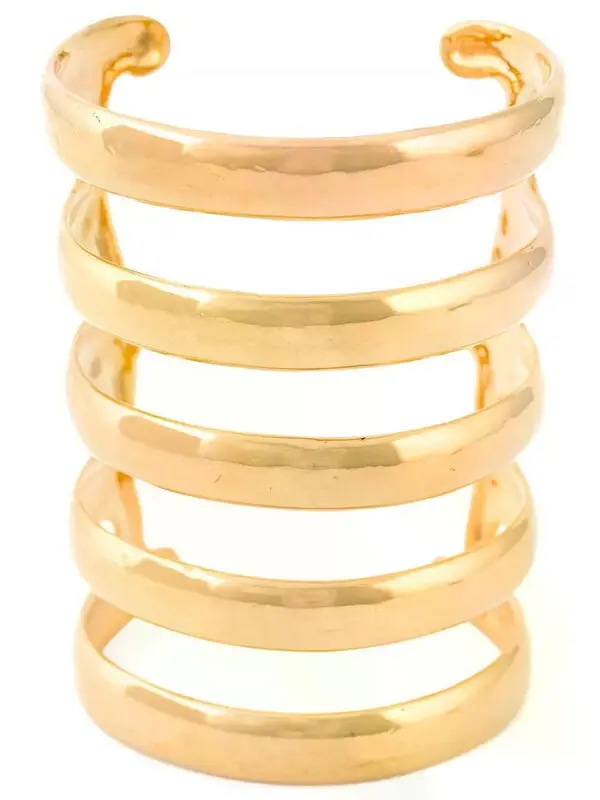 AURÉLIE BIDERMANN Esteban Gold Tone Stacked Cuff - Metallic