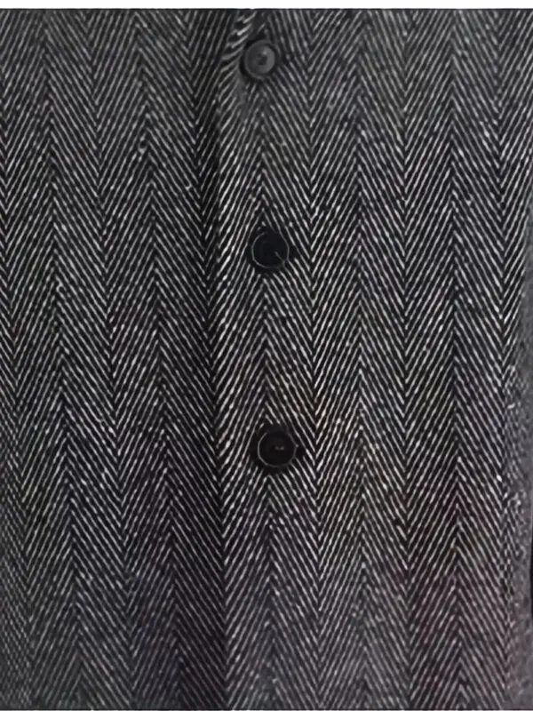 Givenchy Herringbone Notched-lapel Coat
