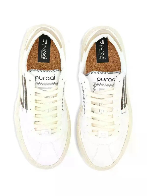 PURAAI Leather Panelled Sneakers