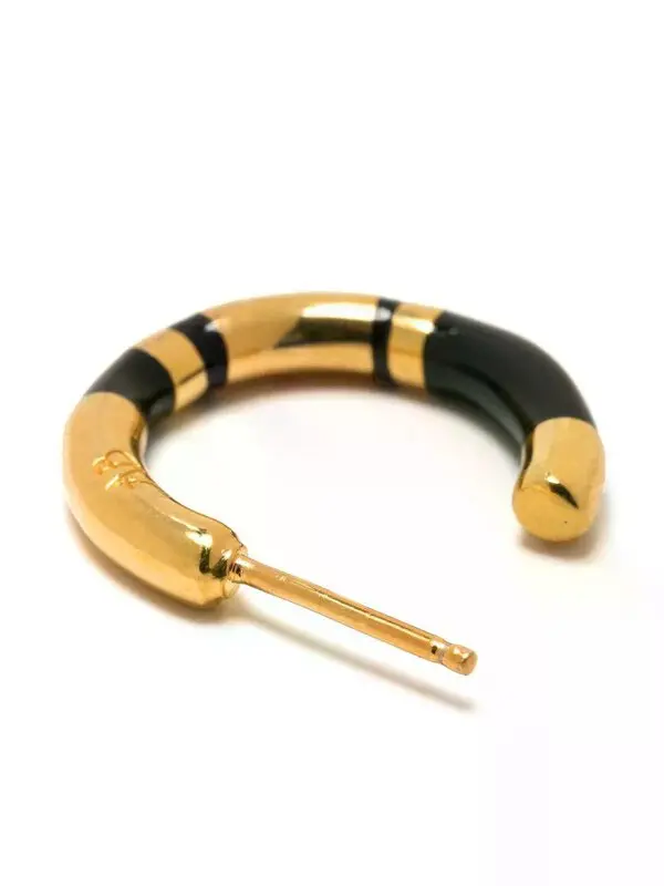 AURÉLIE BIDERMANN Positano Hoop Earrings - Black