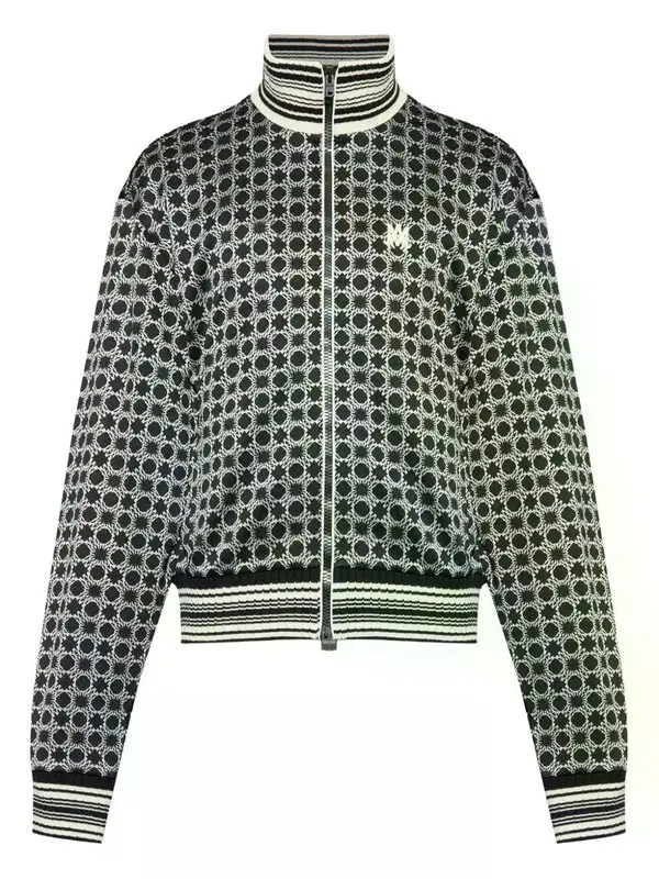 Amiri Geometric-pattern Zip-up Jacket