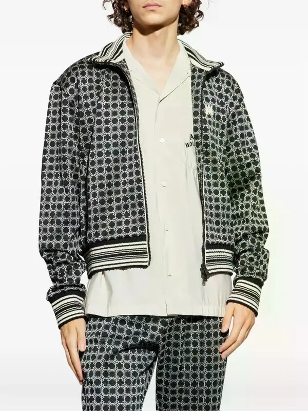 Amiri Geometric-pattern Zip-up Jacket