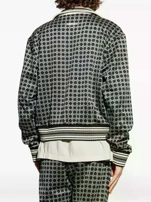 Amiri Geometric-pattern Zip-up Jacket