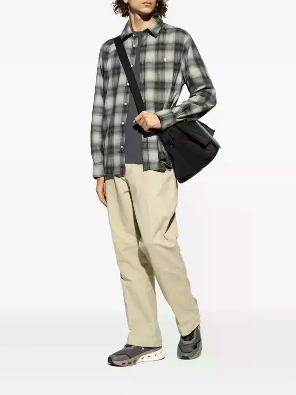 Officine Générale Button-fly Cotton Trousers - Neutrals
