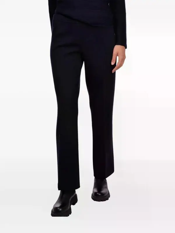 GRAN SASSO Flat-waistband Straight Trousers