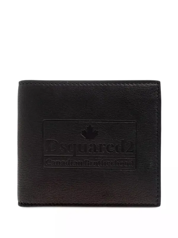 Dsquared2 Embossed Logo Leather Wallet - Black