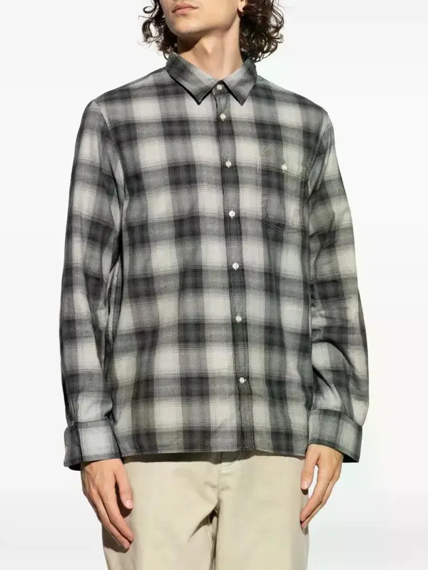 Officine Générale Checked Cotton Shirt