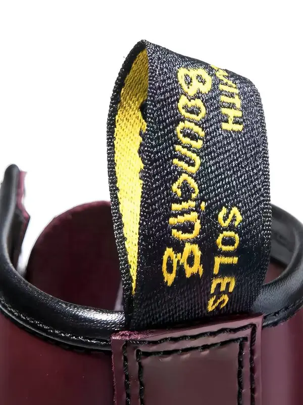 Dr. Martens Lace-up Leather Boots - Red