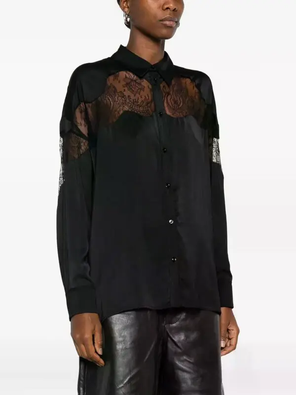 IRO PARIS Lace-insert Shirt