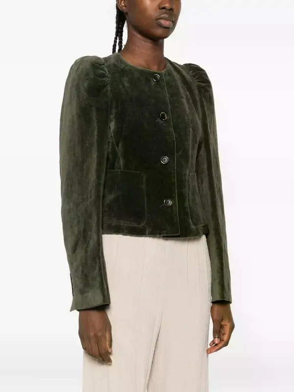 UMA WANG Velvet Long-sleeved Jacket