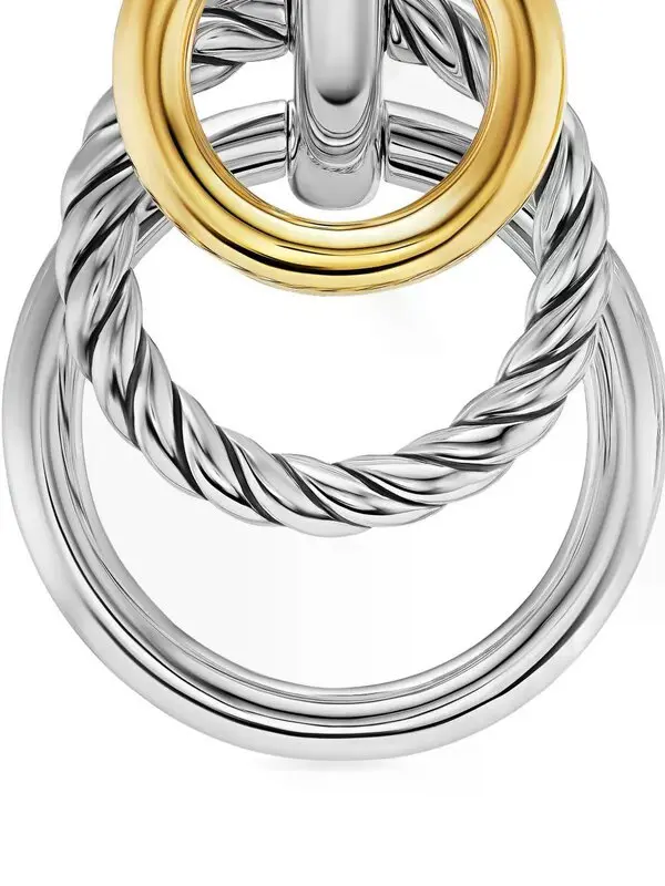 David Yurman 18k Yellow Gold Dy Mercer® Hoop Earrings