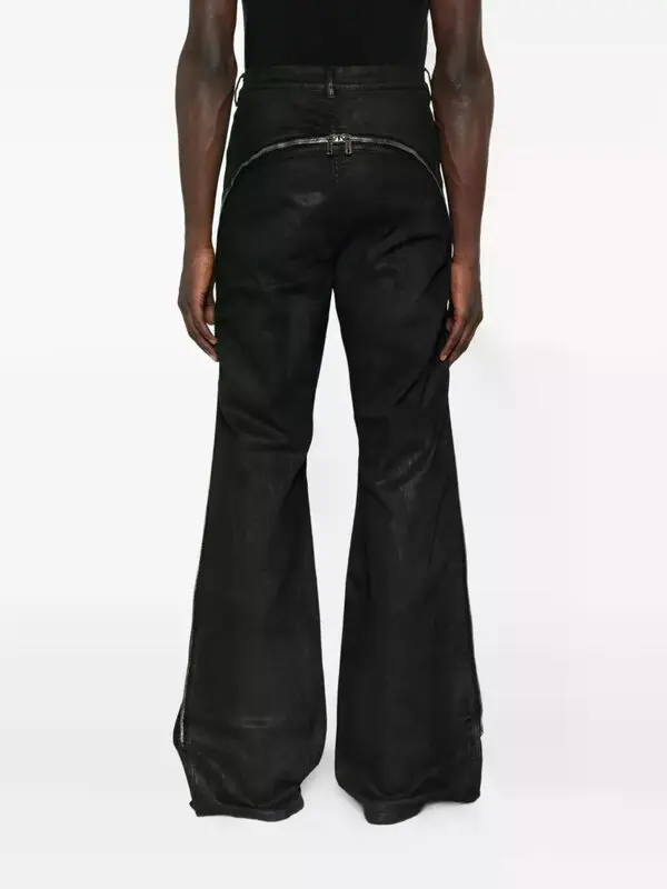 Rick Owens Bolan Banana Zip-detail Jeans - Black