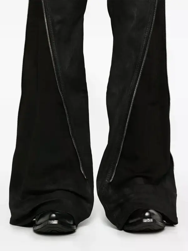 Rick Owens Bolan Banana Zip-detail Jeans - Black