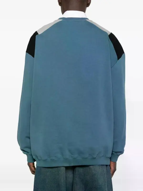 Martine Rose Paneled Striped Sweatshirt