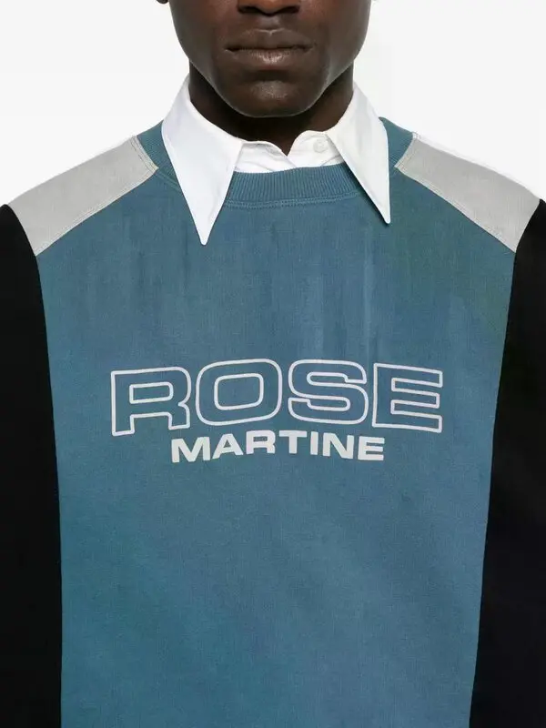 Martine Rose Paneled Striped Sweatshirt