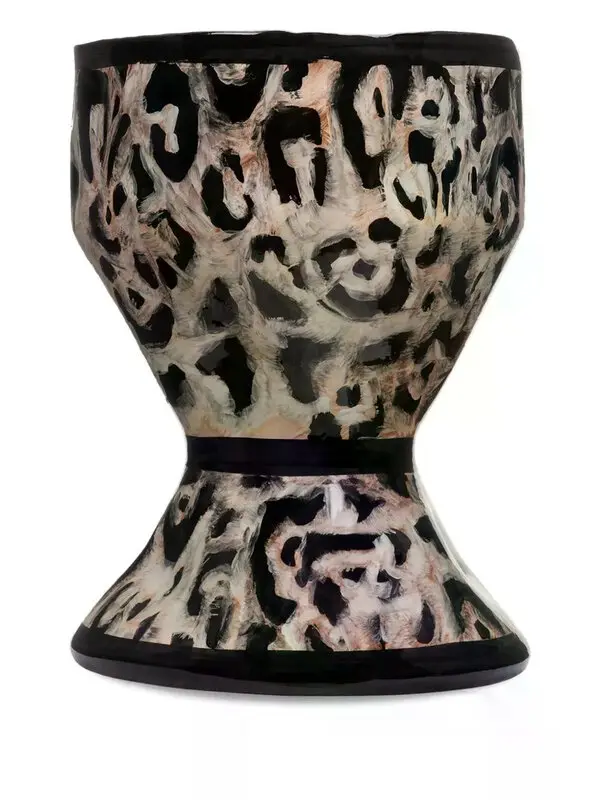Dolce & Gabbana Leopard-print Hourglass Vase - Brown