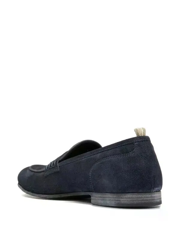 Officine Creative Penny-stitched Suede Loafers