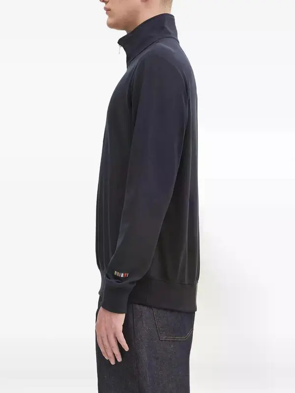 Paul Smith Zip-neck Multi-stripe Sweatshirt