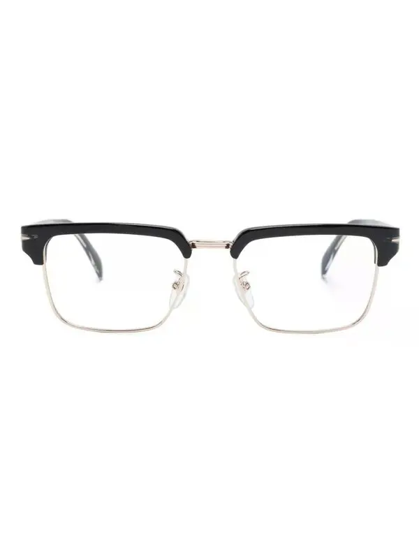 DB EYEWEAR BY DAVID BECKHAM Polished-effect Square-frame Glasses