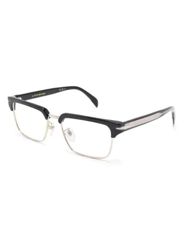 DB EYEWEAR BY DAVID BECKHAM Polished-effect Square-frame Glasses