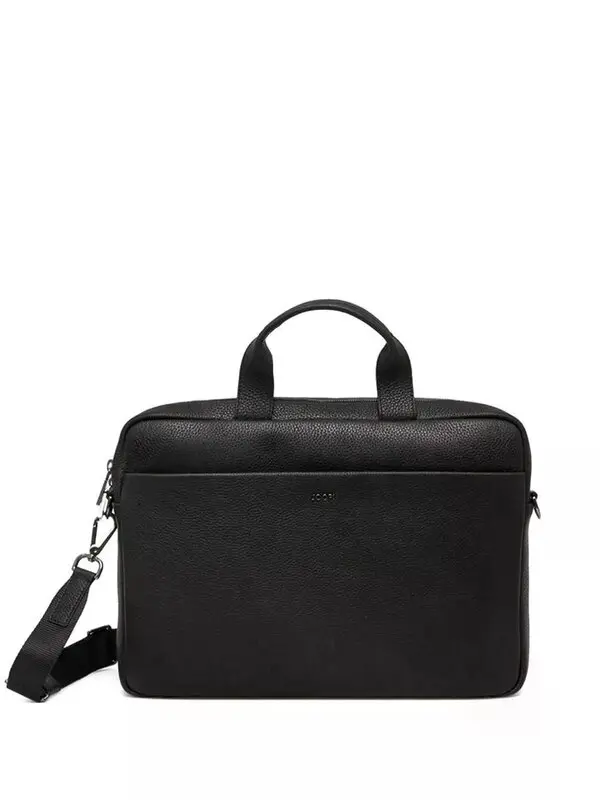 JOOP! Textured Leather Briefcase - Black