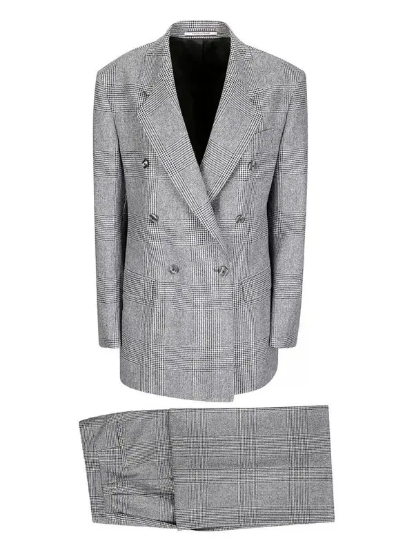 Tagliatore Glen-plaid Double-breasted Suit