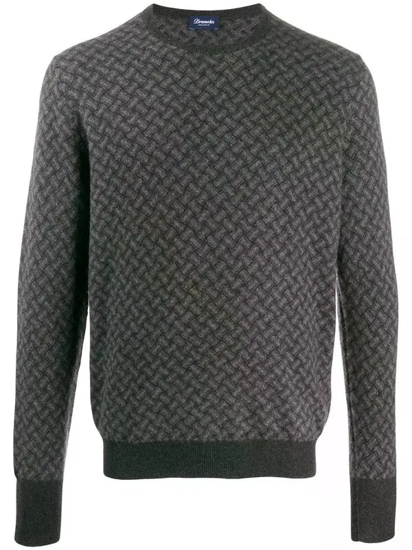DRUMOHR Crew-neck Cashmere Sweater - Grey