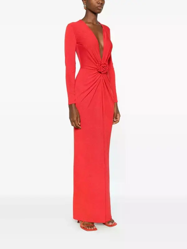 ROSERRY Mallorca Rose-embellished Maxi Dress