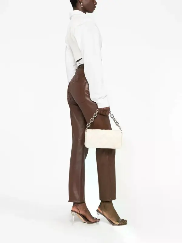 STAND STUDIO Hera Quilted Leather Shoulder Bag - Neutrals