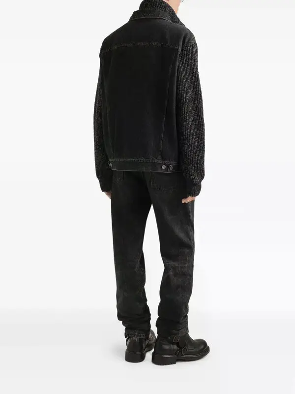 Dolce & Gabbana Knitted-panel Denim Jacket