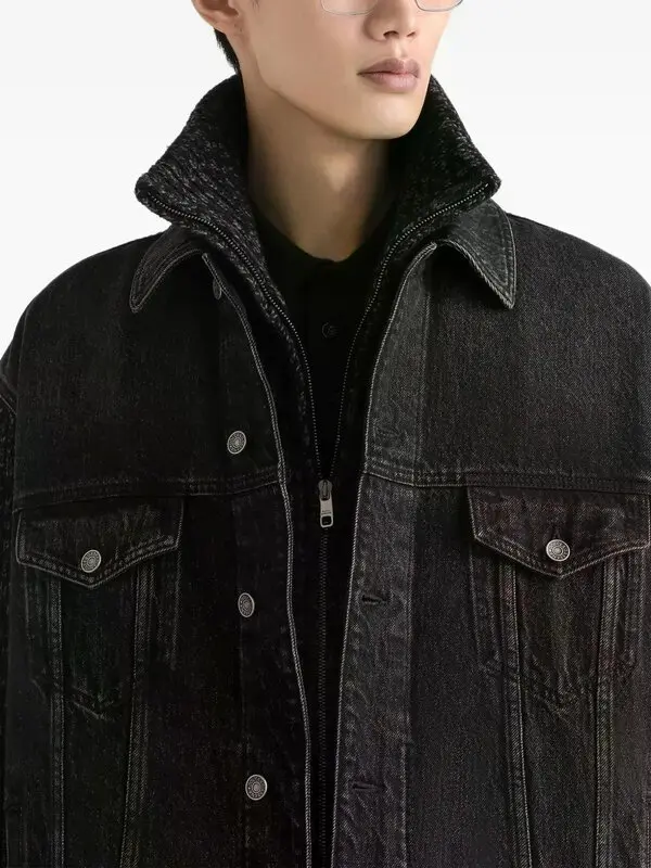 Dolce & Gabbana Knitted-panel Denim Jacket